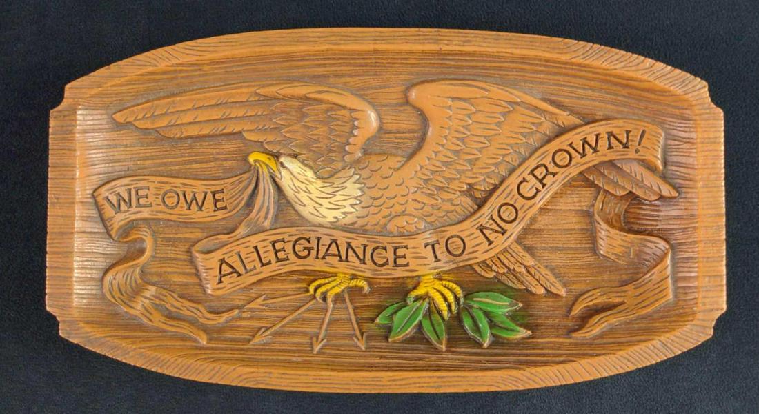 Vintage Style Resin We Owe Allegiance To No Crown Sign