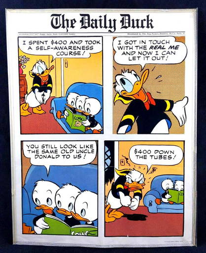 Donald Duck Newspaper Comic Poster