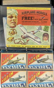 Vintage Cereal Box Premiums Pop Out Airplanes Pep