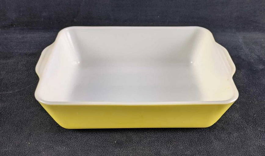 Vintage Pyrex Dish Baking Dish Yellow Baking Dish