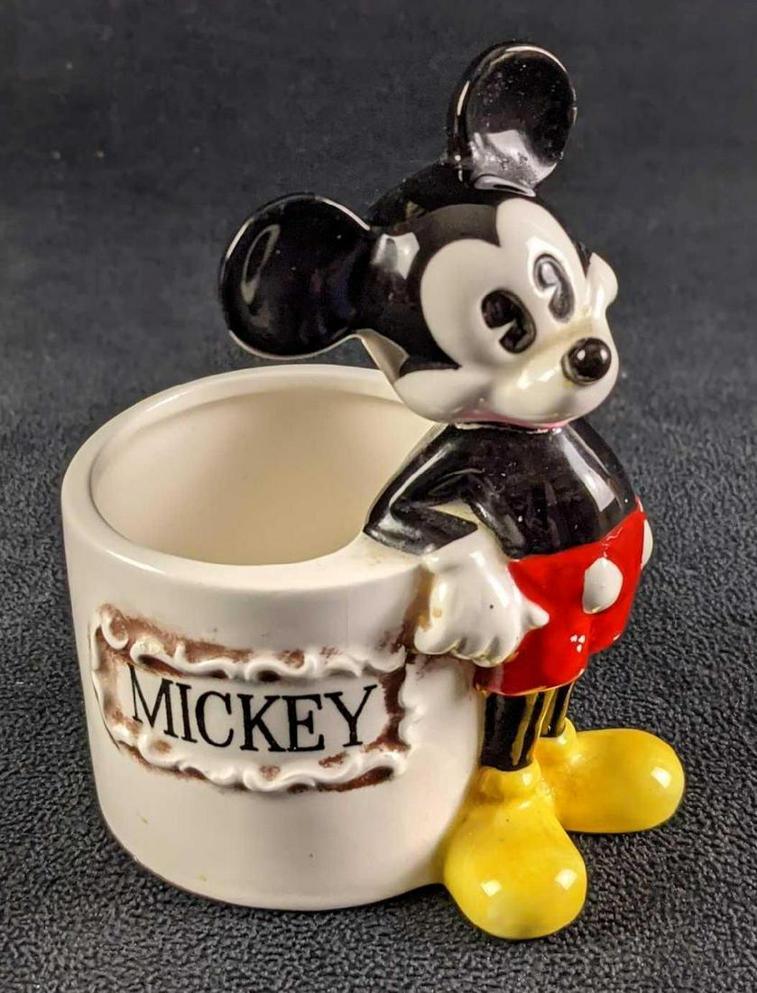 Vintage Disney Ceramic Mickey Mouse Pencil Holder