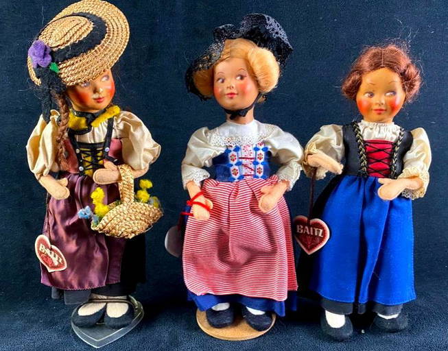Three Austrian-Made Vintage Baitz Dolls - Nov 01, 2021 | Rapid Estate ...