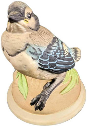 Vintage Boehm Porcelain "baby Blue Jay" Figurine