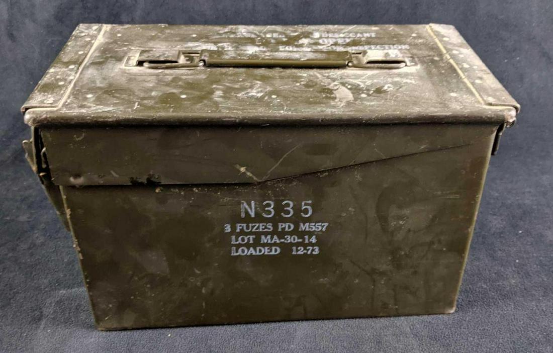 Vintage U.s. Military Ammo Box N335