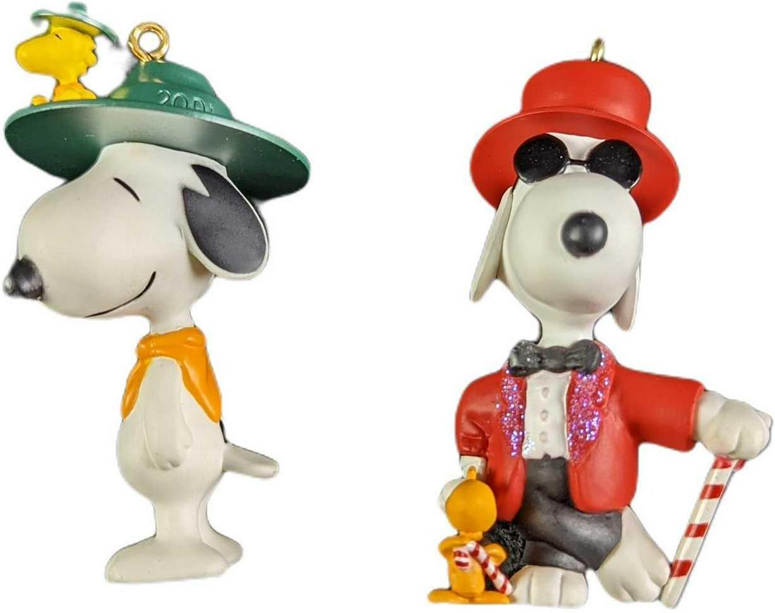 2 Hallmark Keepsake Joe Cool & Beagle Scout Ornaments