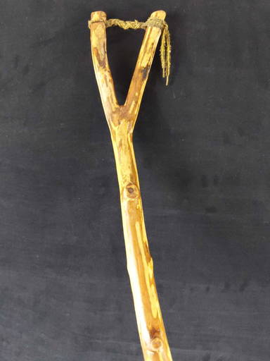 Hand Carved Wood Hoopak Style Walking Stick (#0367) on Dec 19, 2021 ...
