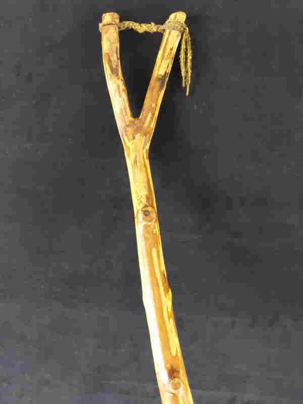 Hand Carved Wood Hoopak Style Walking Stick (#0367) on Dec 19, 2021 ...