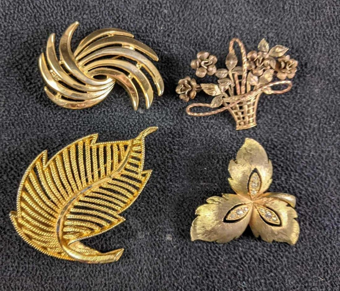 Assorted Gold Colored Gold Plated Pins Brooch