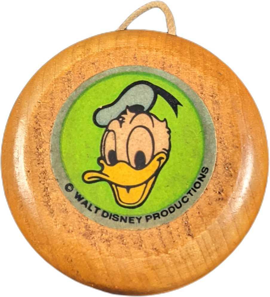 Vintage Disney Donald Duck Wooden Yo Yo
