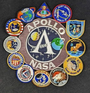 Apollo 11 Seven Official Nasa Photos, A Mission Patch, And Thermal ...