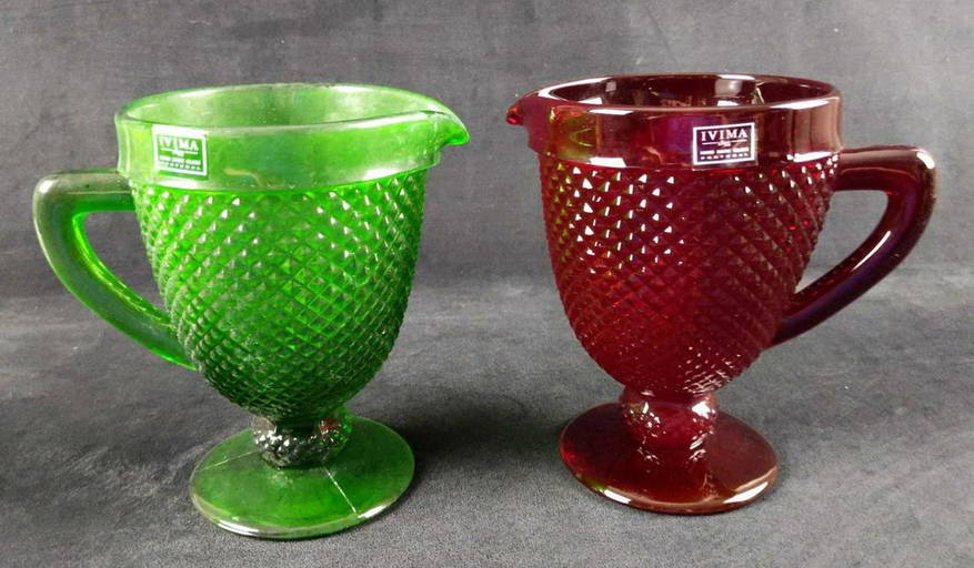 Diamond Point Ruby And Sage By Ivima Pitchers A