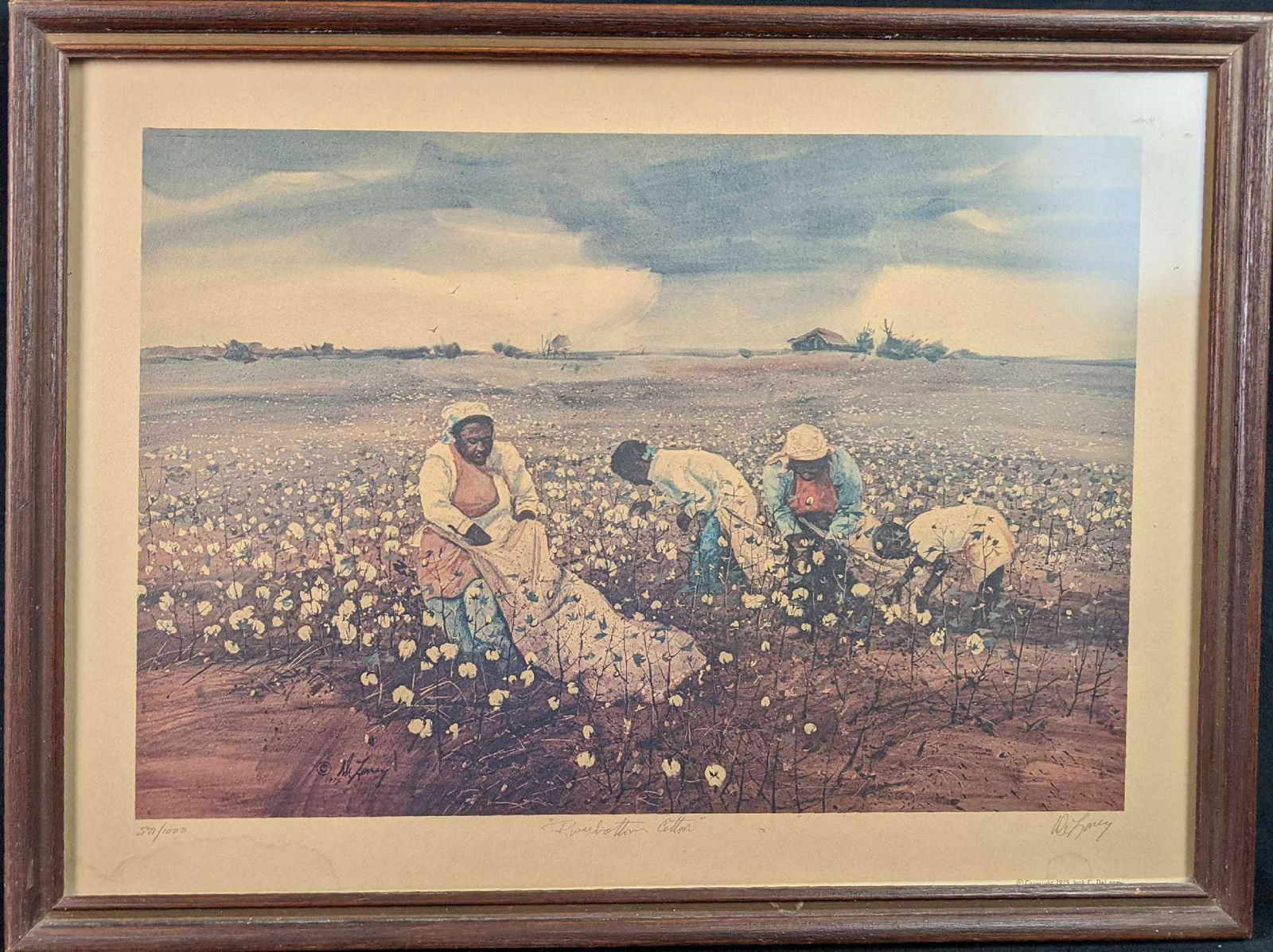 Jack Deloney Framed Le River Bottom Cotton Print