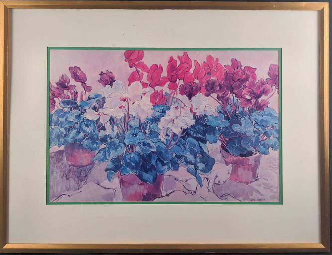 Vintage Framed Gail Symon Print Floral Still Life - Jan 22, 2022 ...