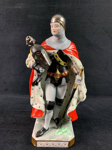 Vintage Porcelain Knight Figurine Voight Brothers