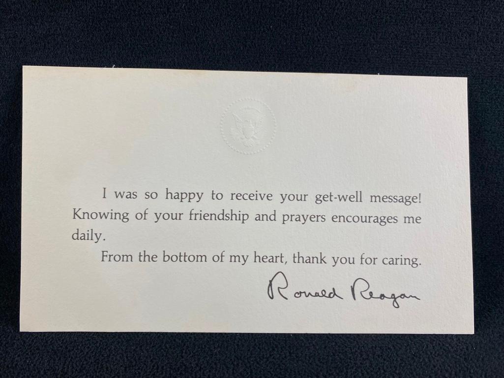 Ronald Reagan Autopen Signed Note - Feb 06, 2022 | Rapid Estate ...