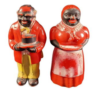 Aunt Jemima And Uncle Mose Salt And Pepper Shakers