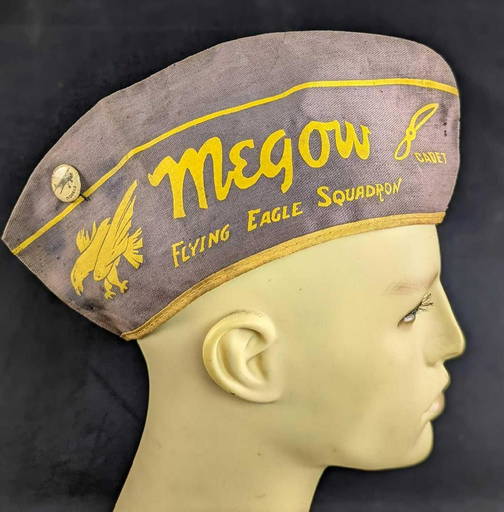 Rare Vintage Megow Flying Eagle Squadron Hat W Button (#0203) on Feb 17 ...