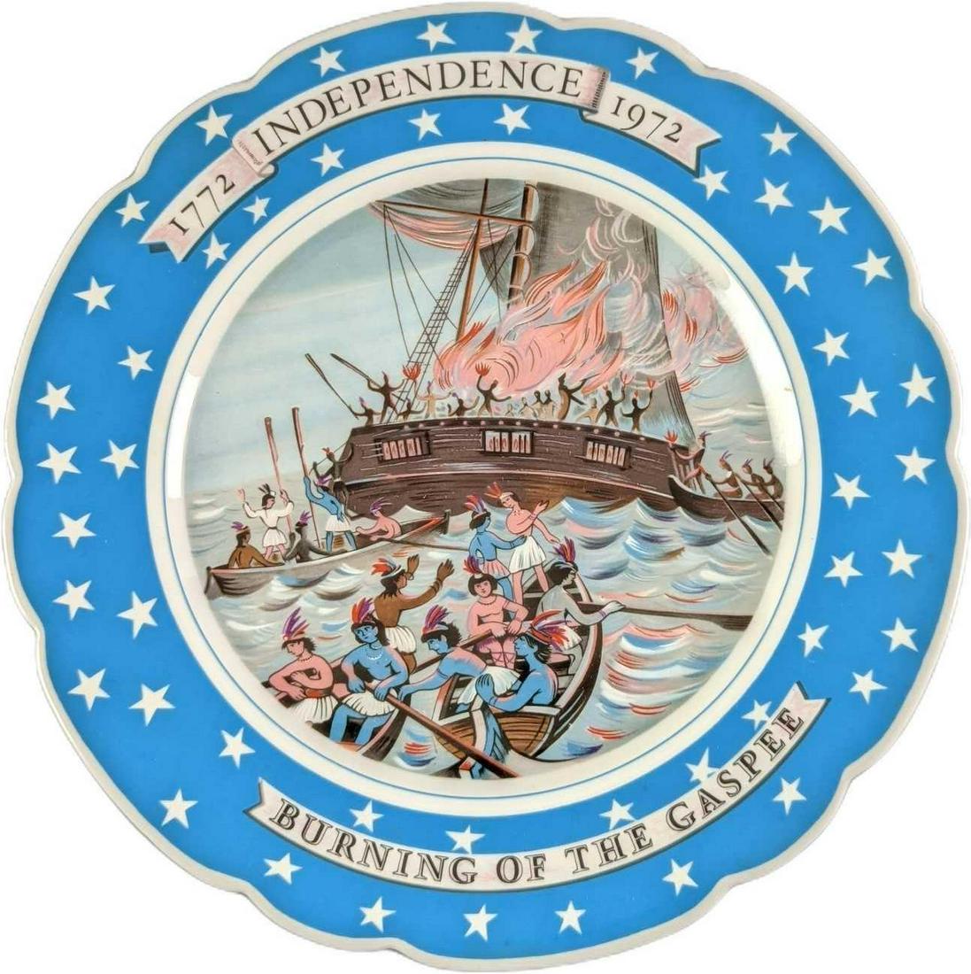 Vintage Haviland American Independence Plate Burning Of Gaspee - Mar 16 ...