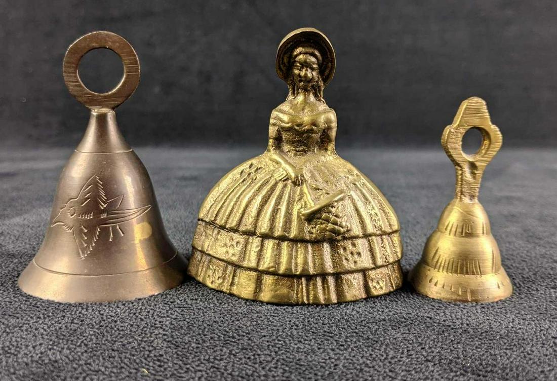 Collectibles Figurines & Knick Knacks Vintage Lady Miniature Brass Bell ...