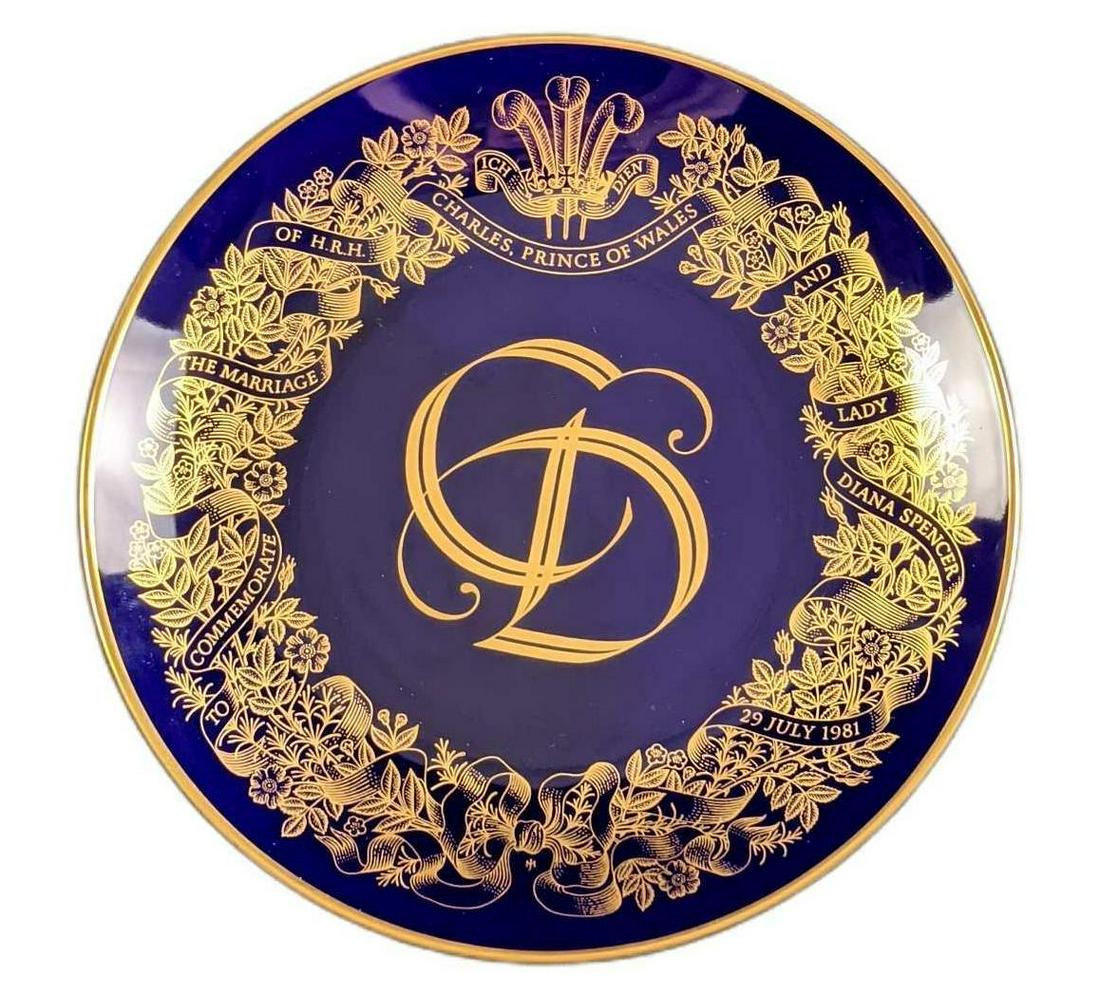 Limited Edition 1981 The Royal Wedding Plate Cobalt Blue