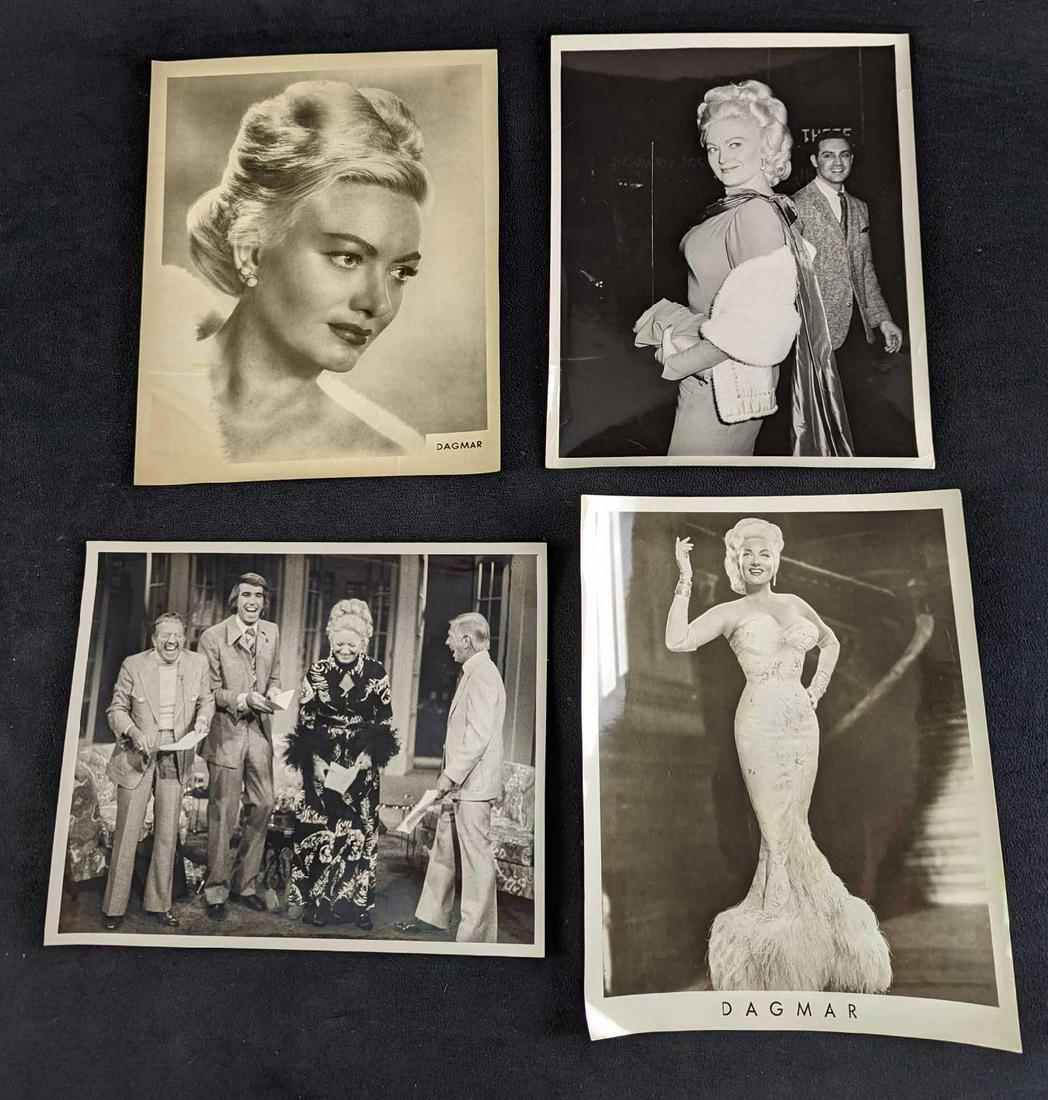 4 Black & White Publicity Photos Of Actress Dagmar (#1194) on Apr 03 ...