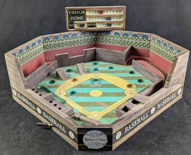 Melissa & Doug Past Tyme Classics Wooden Tabletop Baseball