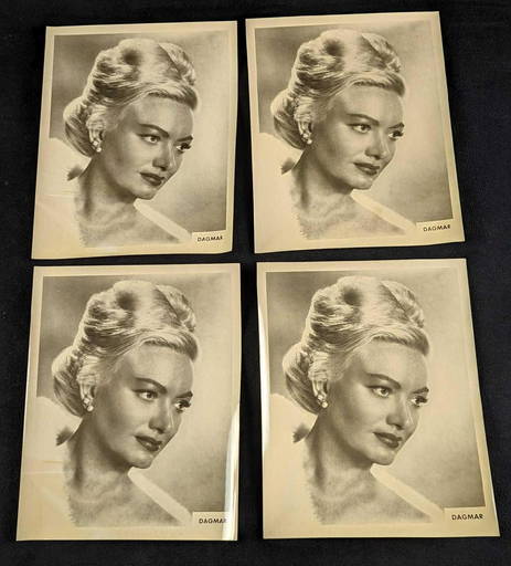 4 Black & White Publicity Photos Of Actress Dagmar (#0857) on Apr 16 ...