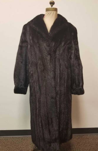 Dark Brown Full Length Mink Fur Coat - Apr 18, 2022 | Rapid Estate ...