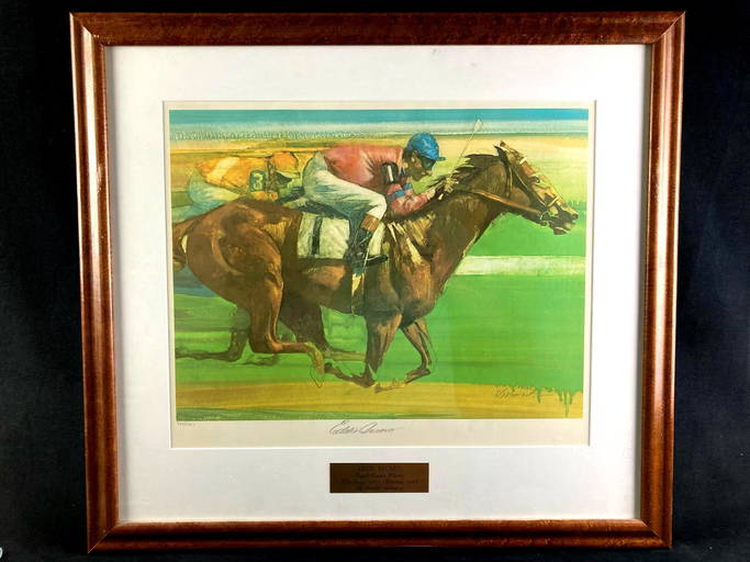 `1974 Eddie Arcaro Framed Print by Daniel Schwartz (#0770) on Jun 07 ...