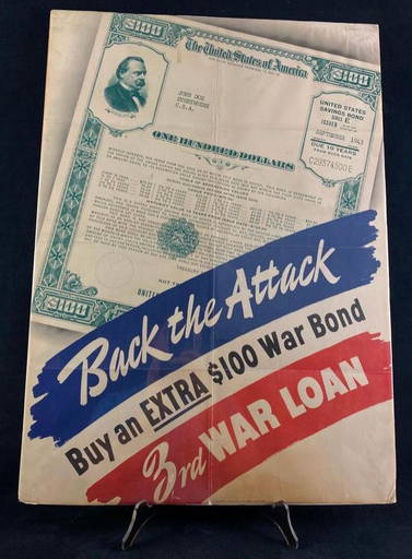 "Back the Attack" WWII War Bonds Poster - Original - Jun 08, 2022 ...
