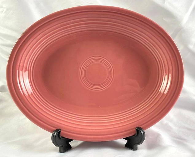 Hlc Fiestaware Oval Serving Dish In Rose