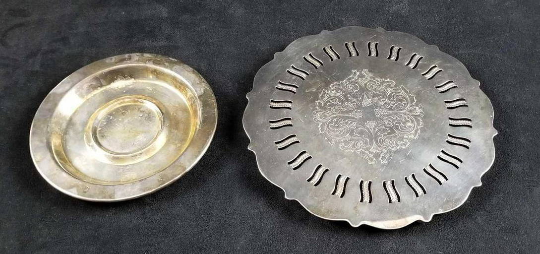 Vintage Oneida Silversmiths Trivet and Saucer (#0290) on Jun 22, 2022 ...