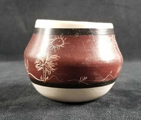 Desert Pueblo Pottery Hand Etched