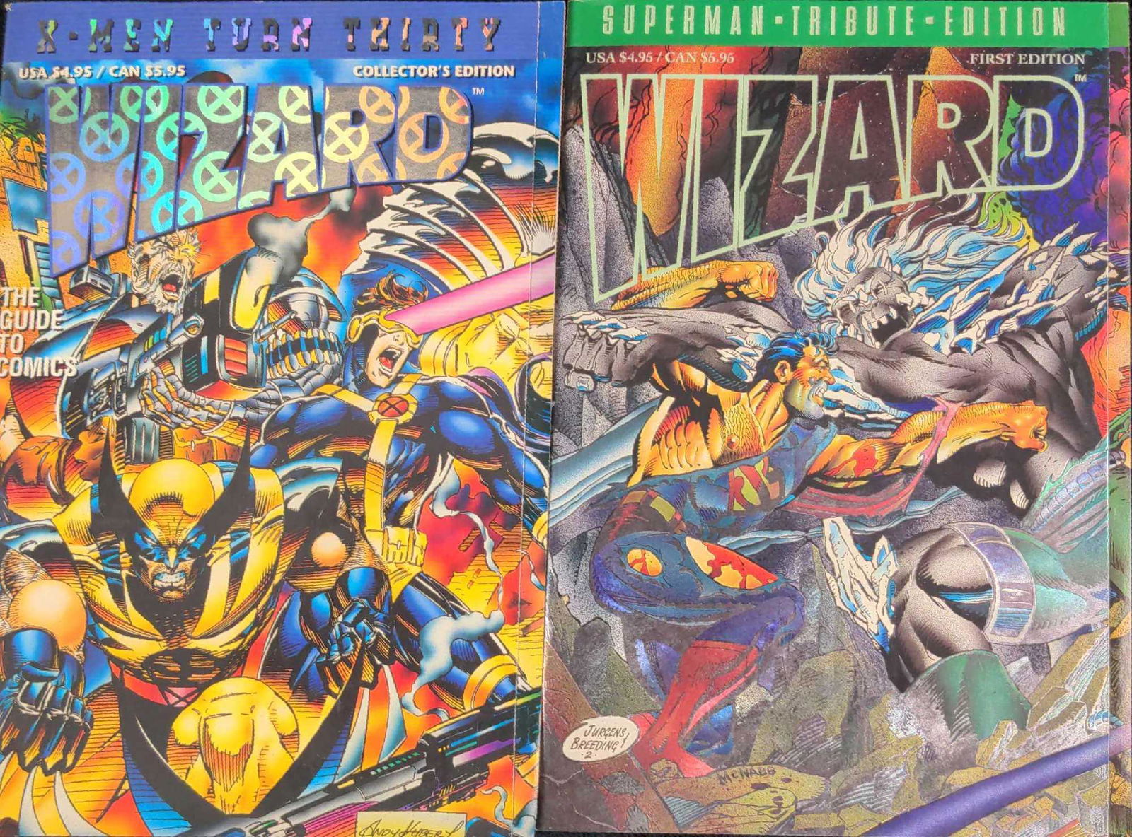 Wizard Magazine X Men 30th Anniversary Death Of Superman - Jul 03, 2022 ...