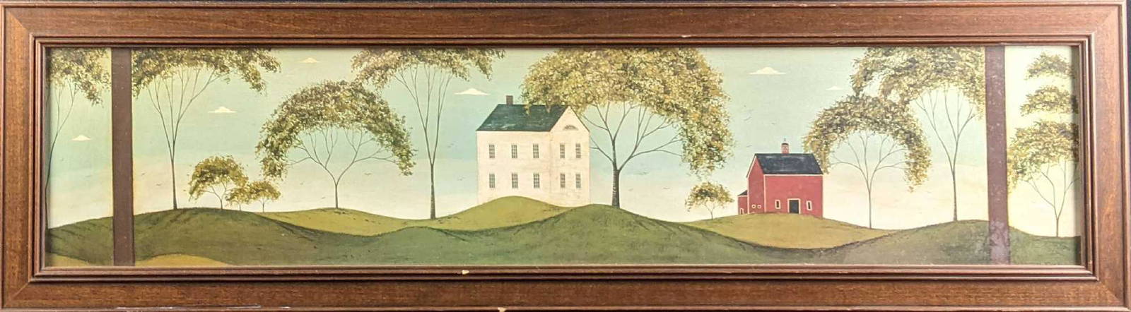 Framed Warren Kimble Folk Art Print House & Barn - Jul 22, 2022 | Rapid ...