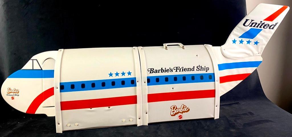 Vintage Barbie Friend Ship Airplane Playset Case