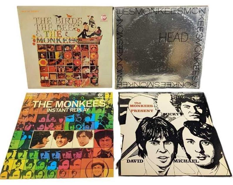 Four The Monkees Classic Pop Rock Lp Records