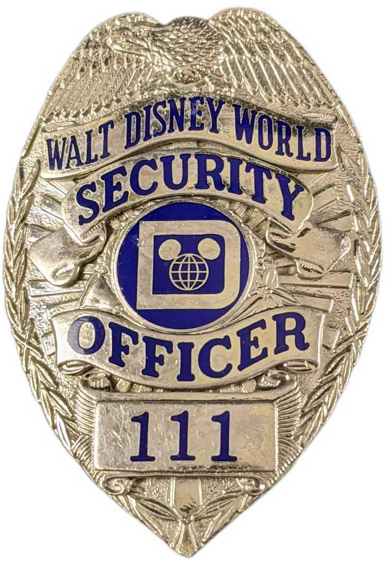 Early 1980s Disney World Security Metal Badge