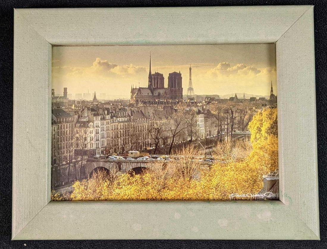 Framed Francisco Hidalgo Photo Print Notre Dame Paris Eiffel Tower ...