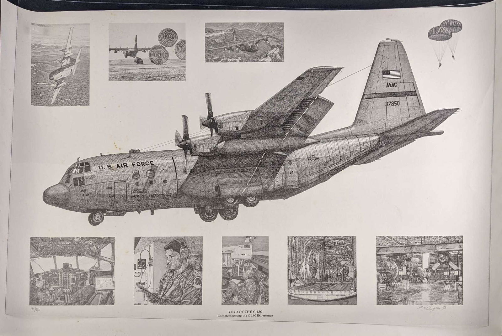 Signed And Numbered "year Of The C 130" Print
