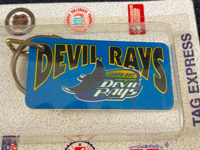 Lot Of 6 Vintage Tampa Bay Devil Ray Keychains