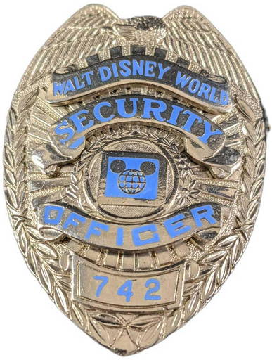 1970s/1980s Disney World Security Metal Badge