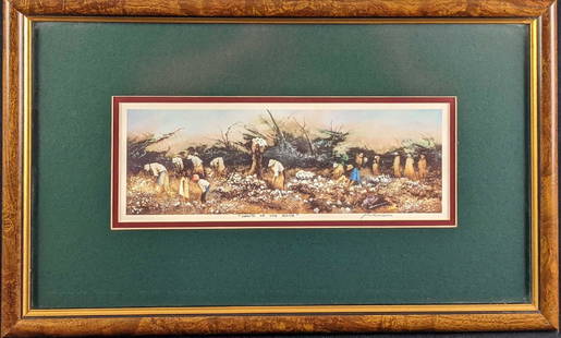 Framed Signed John R. Carlson Ghosts Of The South Print