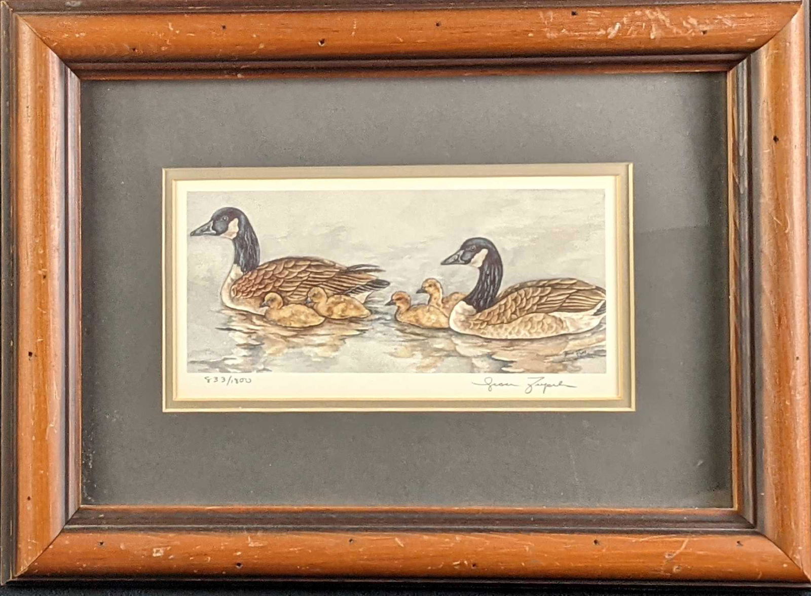 Framed Signed & Numbered Grace Feyock Duck Family Print (#0741) on Dec ...