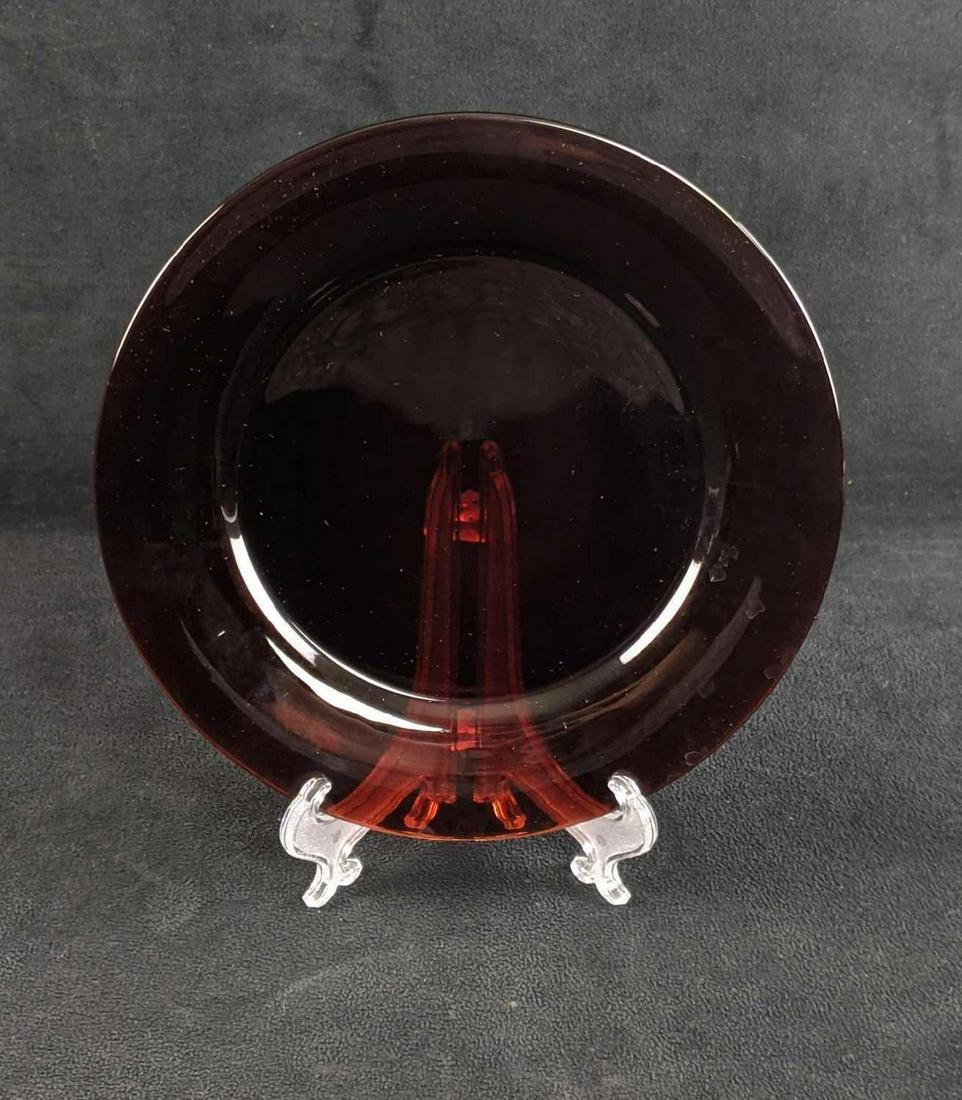Anchor Hocking Royal Ruby Red Glass Plates