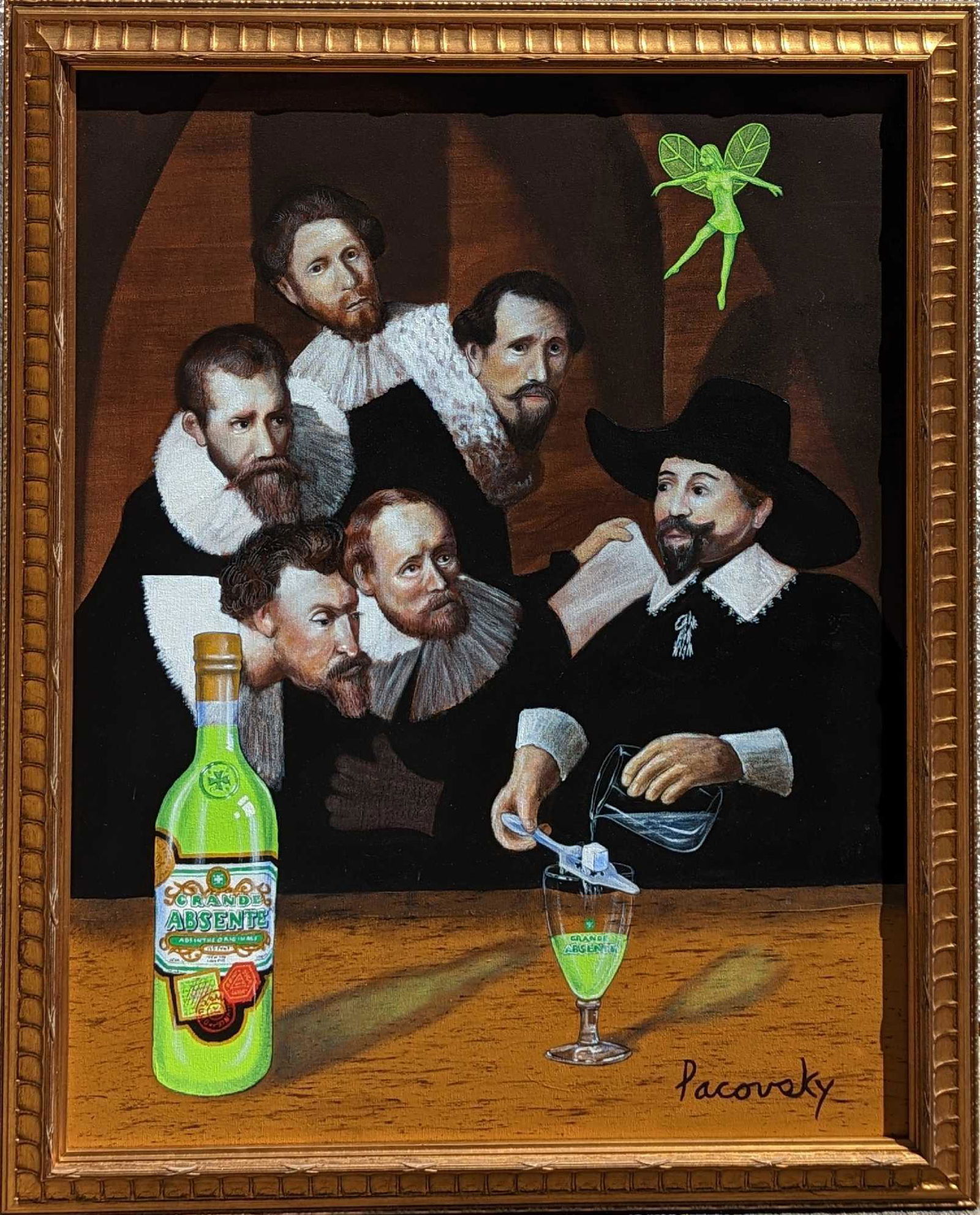 John Pacovsky Acrylic On Canvas Absente Absinthe - Mar 01, 2023 | Rapid ...