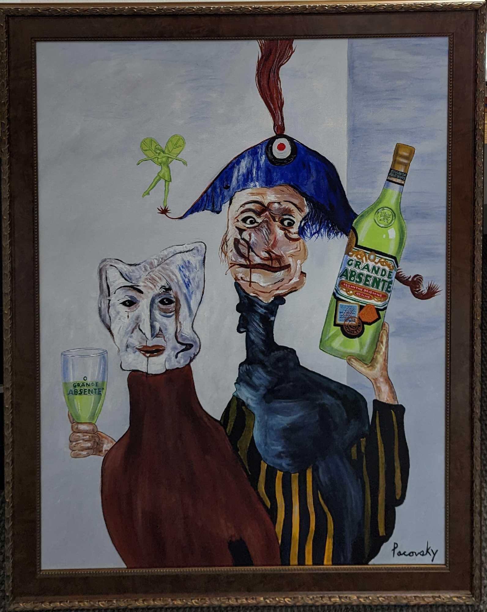 John Pacovsky Acrylic On Canvas Absente Absinthe - Mar 03, 2023 | Rapid ...