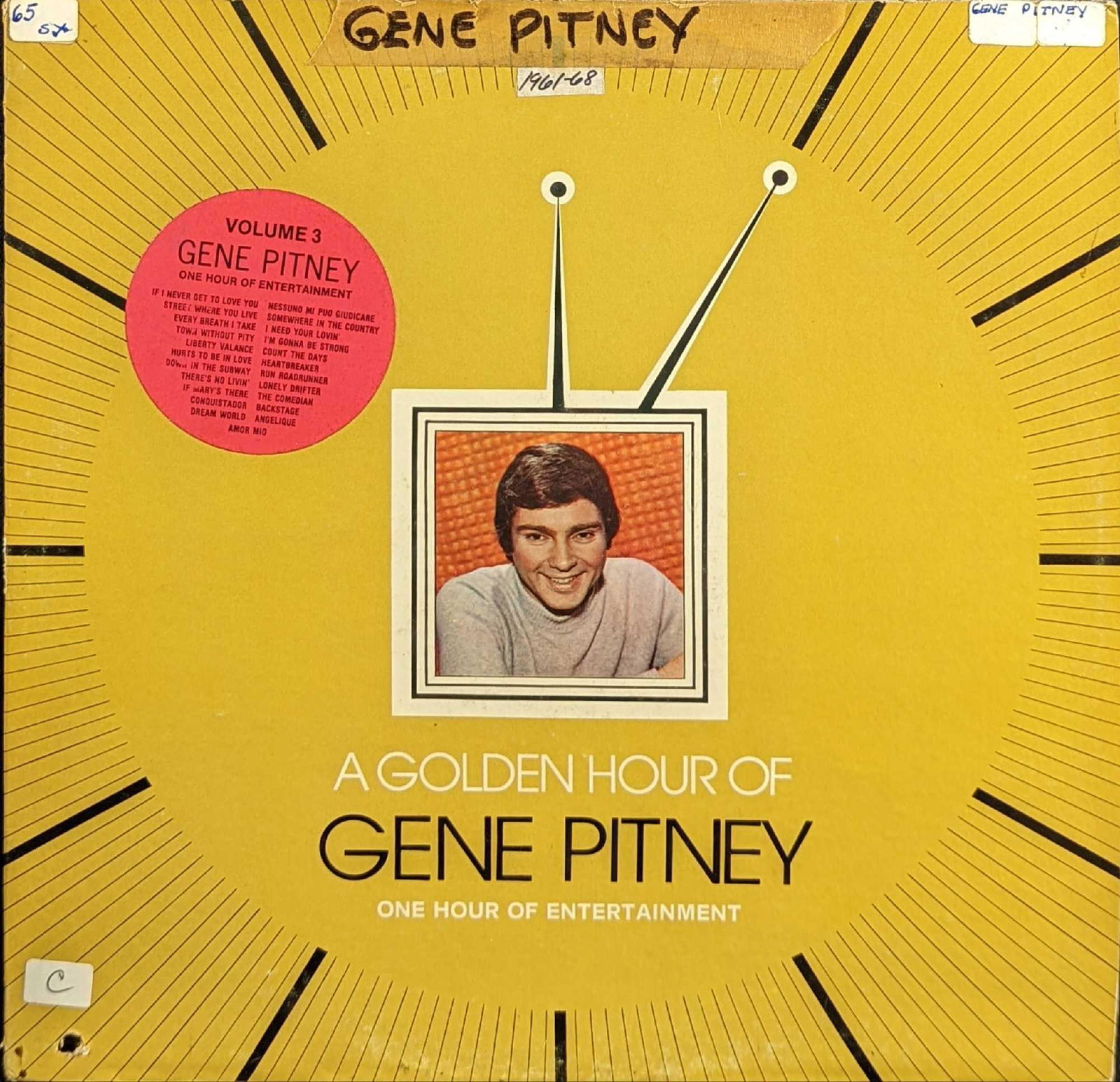 Gene Pitney â€“ A Golden Hour Of Gene Pitney: Volume 3 - Mar 04, 2023 ...