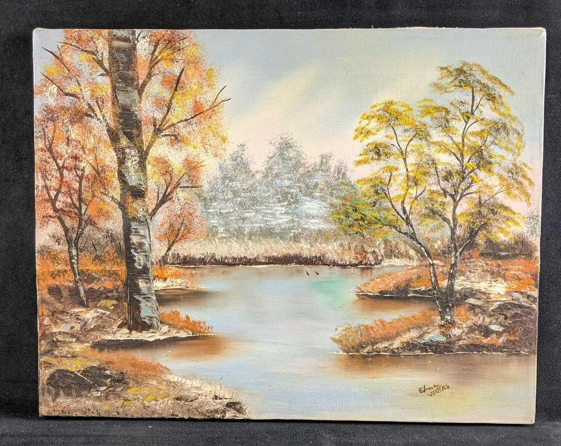 Original Oil On Canvas Landscape Forest Painting - Mar 15, 2023 | Rapid ...