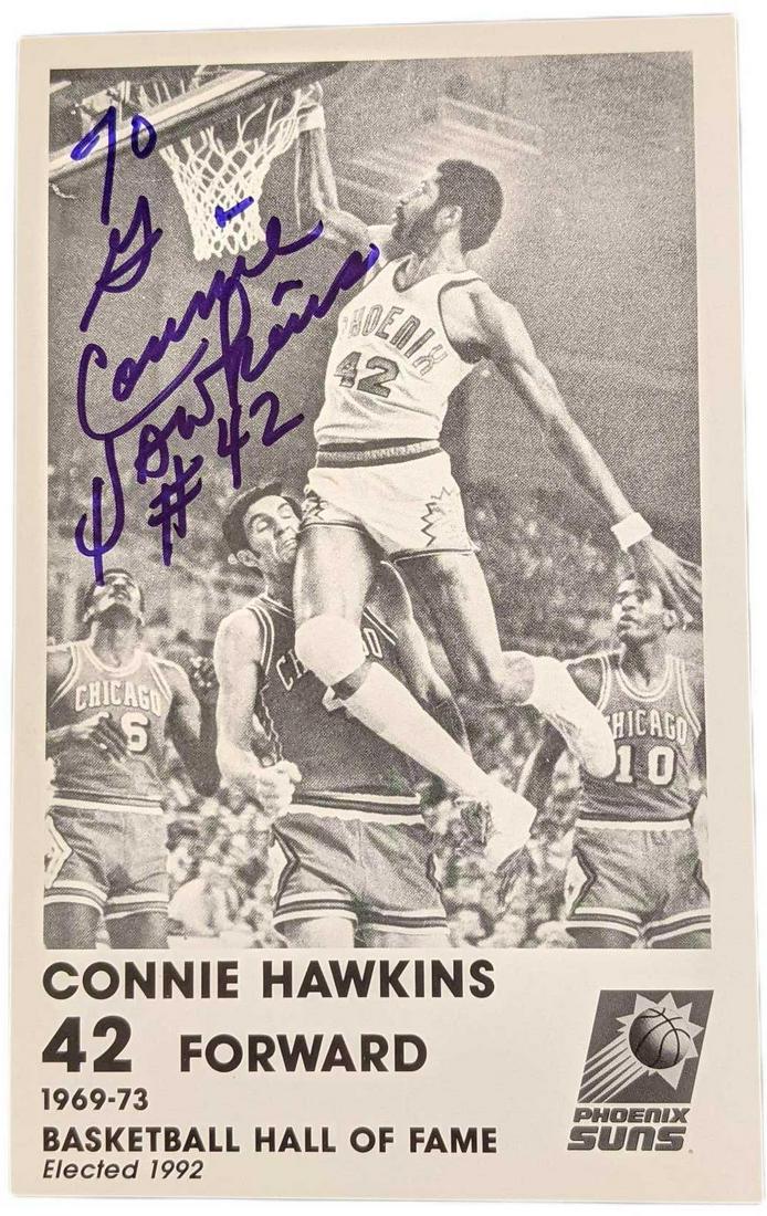 Autographed Signed Photo Card Connie Hawkins Basketball - Mar 18, 2023 ...
